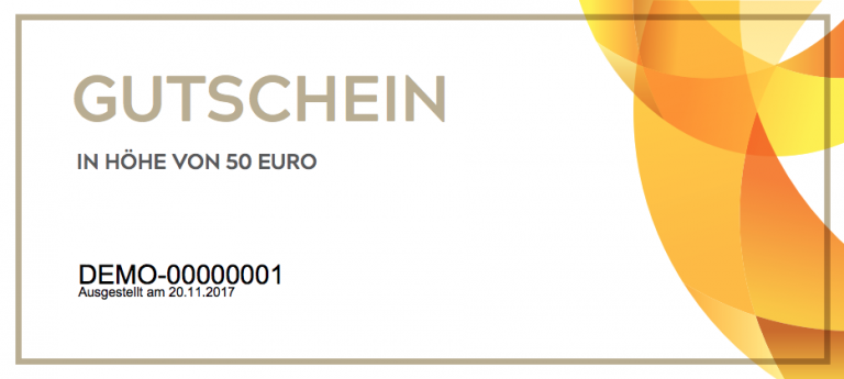 Gutscheine – PDF-Vorlage für einzelnen Gutschein erstellen | Handbuch